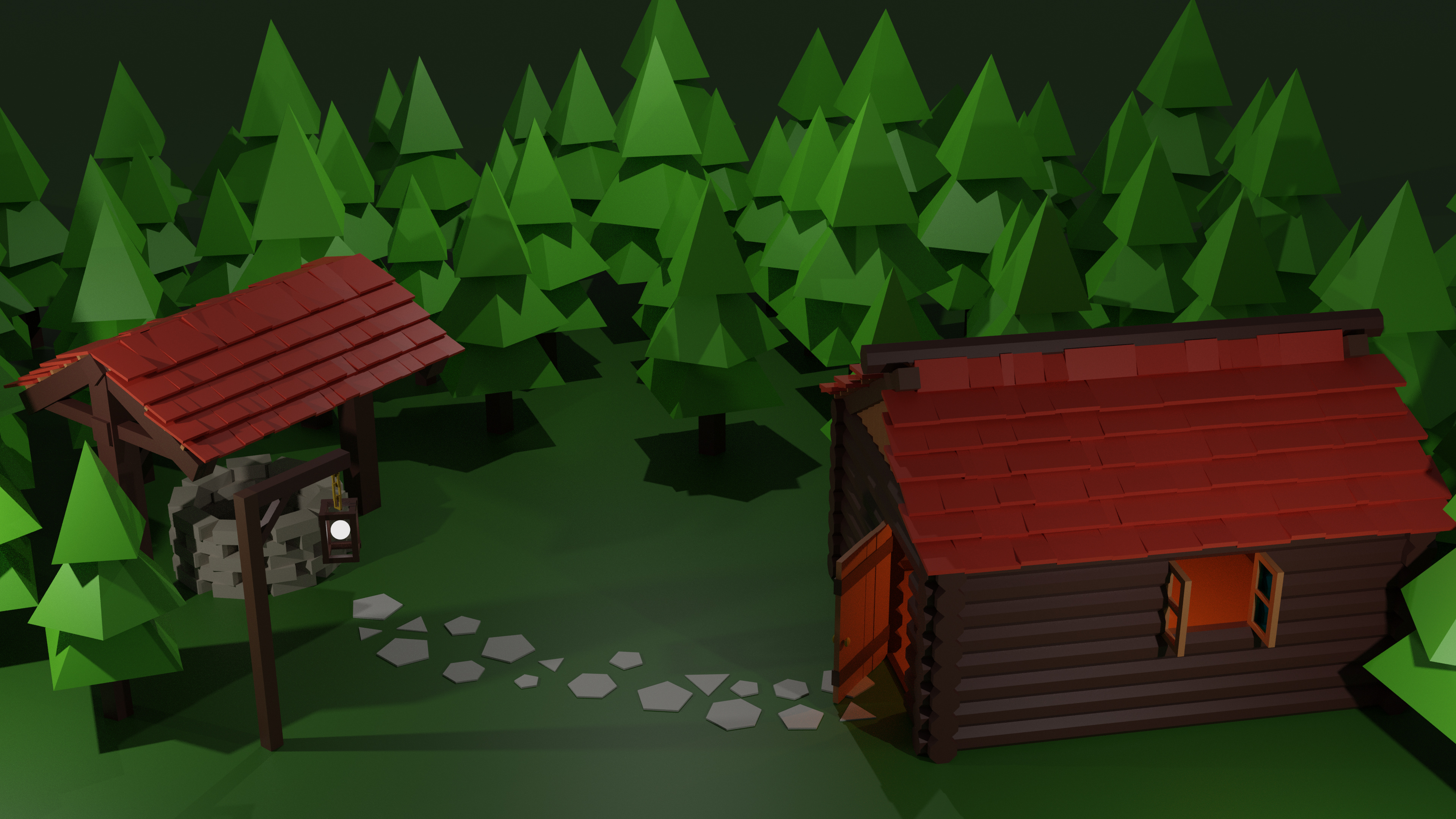Lecture 15 Final Challenge - Log cabin in the woods - Show - GameDev.tv