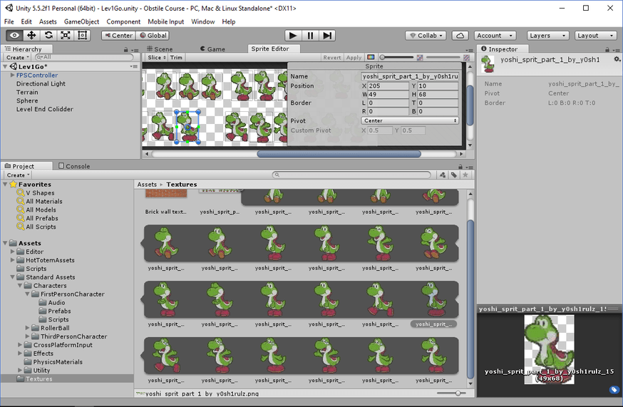 My sliced sprite sheet - Talk - GameDev.tv
